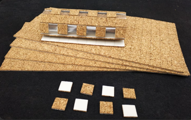 1In Self Stick Cork Pads Glass Divider Wood PVC Cork Protective Pads
